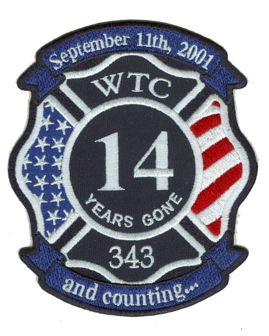 SALE - 14th Anniversary Fire WTC Memorial Patch
