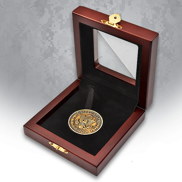 Challenge Coin Wood Presentation Box