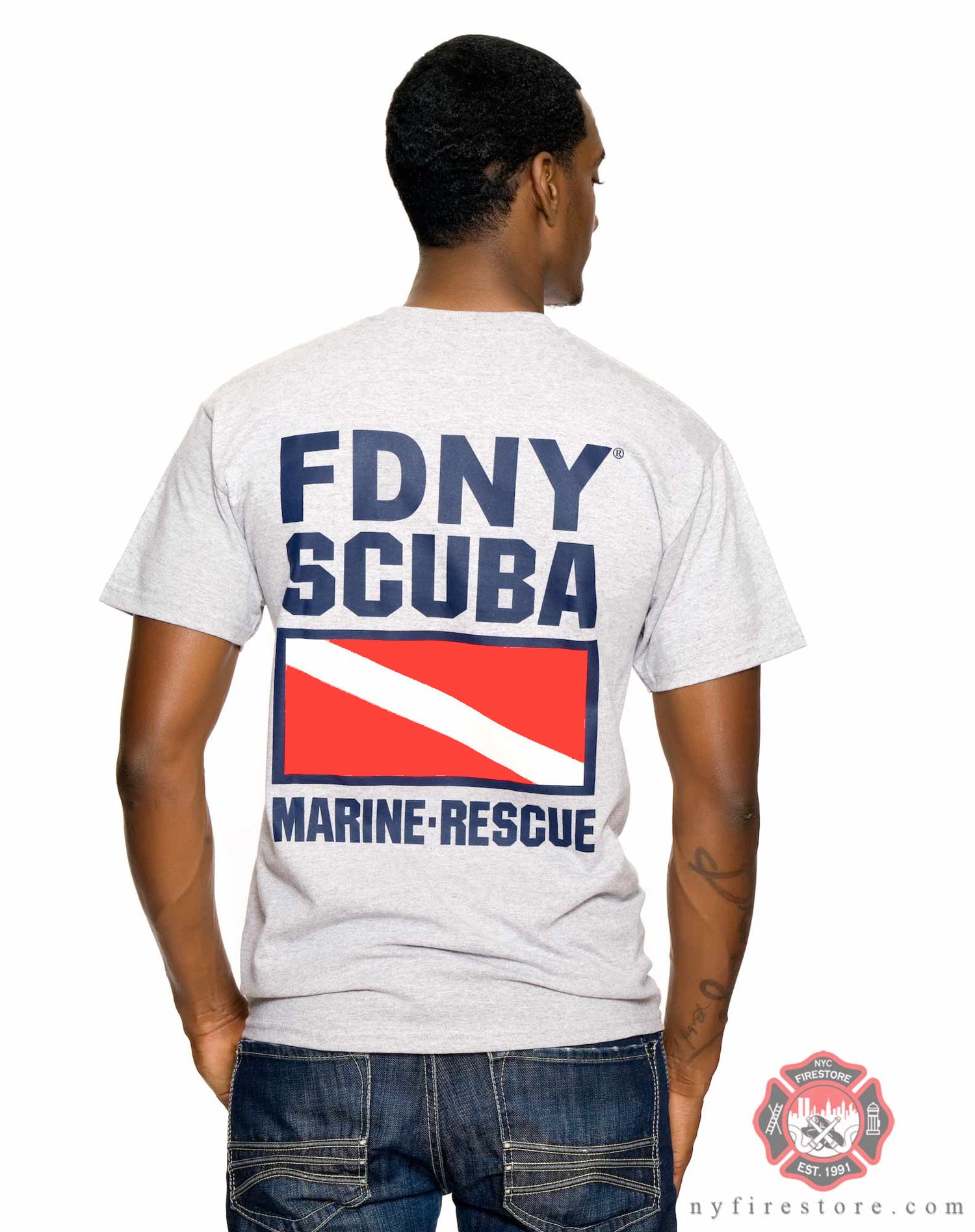 FDNY SCUBA MARINE Rescue Tee Shirt
