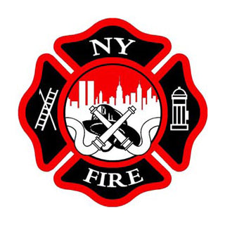 Large New York Fire Department Decals Watch: FDNY Firefighters Battle